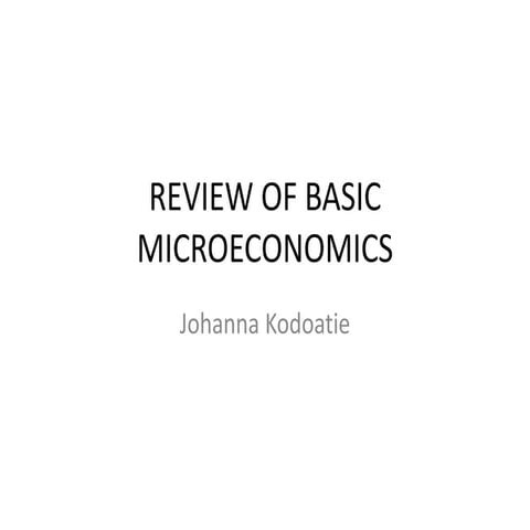 Review Of Basic Microeconomics | PPT