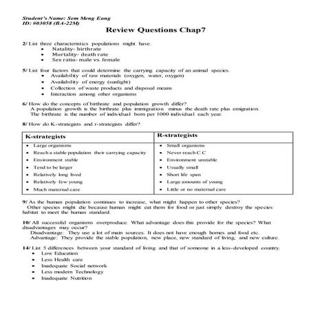 Review question chap7 | PDF