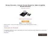 Review rotary encoder volume control board for select amplifier boards ...