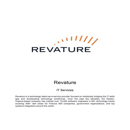 Reviews and Careers of Revature | IT Services | PDF