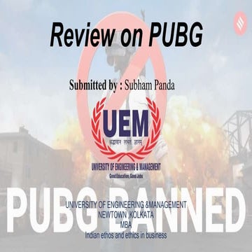 PUBG: Comprehensive Reviews and Insights | PPT