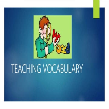 Review teaching vocabulary | PPTX