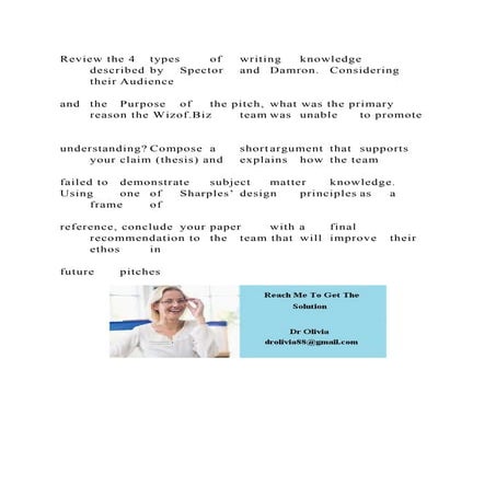 Review the 4typesofwritingknowledgedescribedbySpectorandDam | DOCX