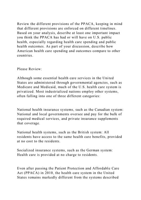 The American Healthcare System a Brief Overview | PPTX | Health ...