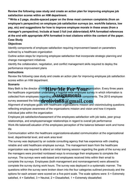 Review the following case study and make an action plan for .pdf