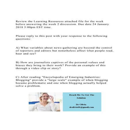 Review the Learning Resources attached file for the week before | DOCX