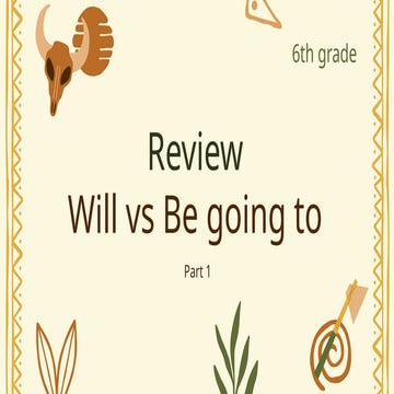 Review Will - Be going to for students level A2.pptx