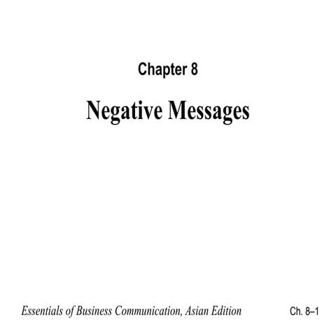 Revised-ch08-Negative Messages.ppt