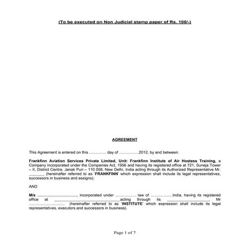 Revised agreement instit[1]...ffective 1st oct 2012 | DOCX