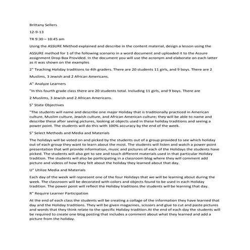 Revised assure method | PDF