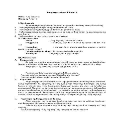 Revised banghay | DOC