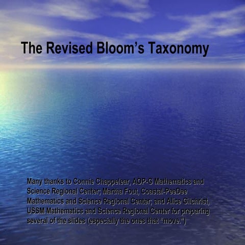 Bloom's Taxonomy | PPT