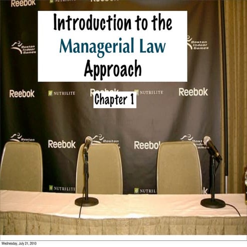 Managerial Sport Law Introduction | PDF