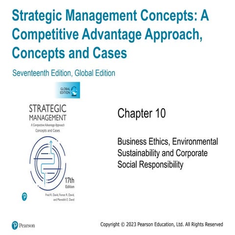 (REVISED) CHAPTER 10 BUSINESS ETHICS, SOCIAL RESPONSIBILITY ...