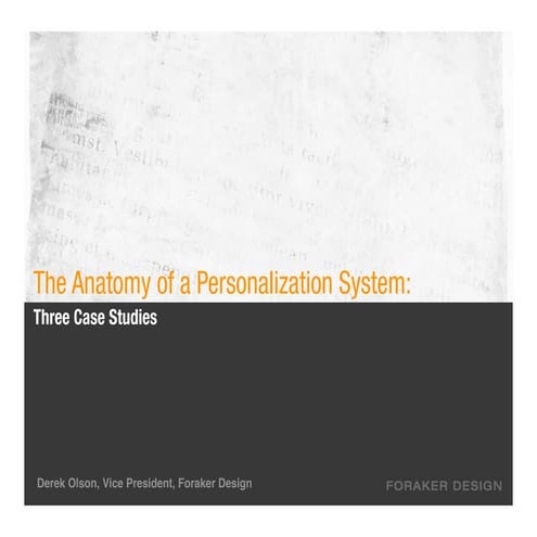 Web Content Personalization: Three Case Studies | PDF