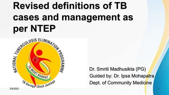 Establishment and responsibilities of DR-TB centers | PPTX | Physical ...