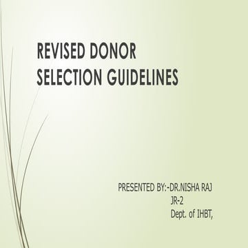 Donor selection criteria to start everything everytime.pptx