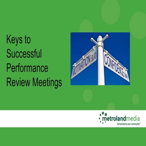 Revised Keys To Successful Performance Review Meetings | PPTX