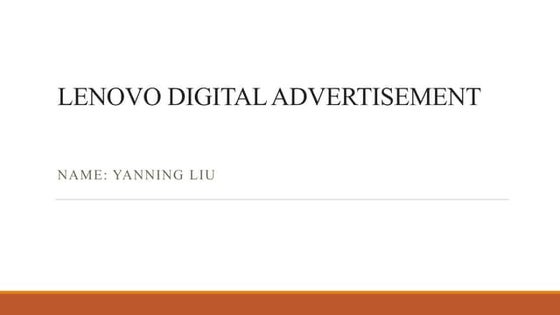 Lenovo Social Media Strategy | PPTX | Laptops | Computing