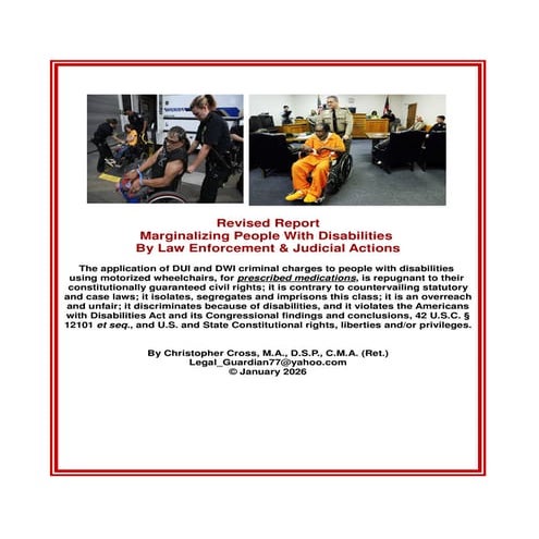 Revised Marginalizing People with Disabilities By Police Conduct ...