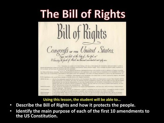 ARTICLE III: Bill of Rights Summary | DOCX