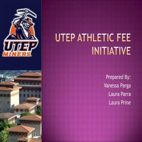 UTEP Athletic Fee Case Analysis Power Point | PPT
