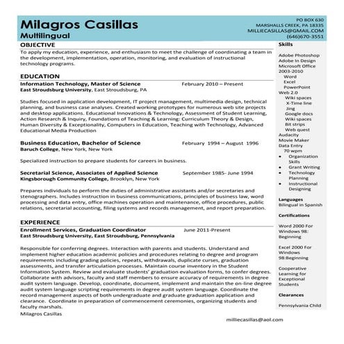 Revised professional resume 2 | DOCX | Professional School | Postgraduate Education