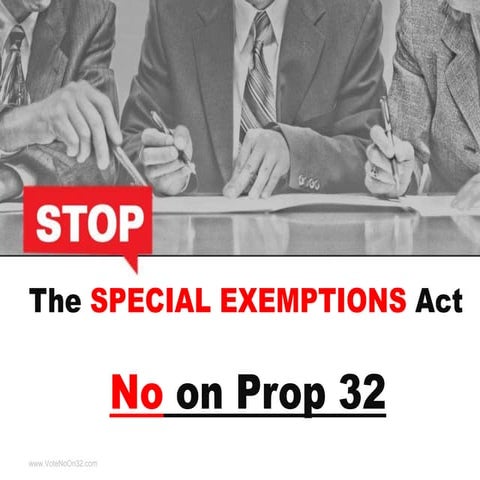Revised prop 32 presentation 09 10-2012 | PPT