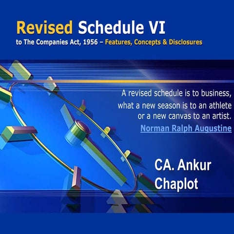 Revised Schedule VI of Companies Act, 1956 | PPSX
