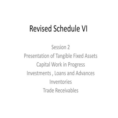 Revised schedule vi session 2 | PPT