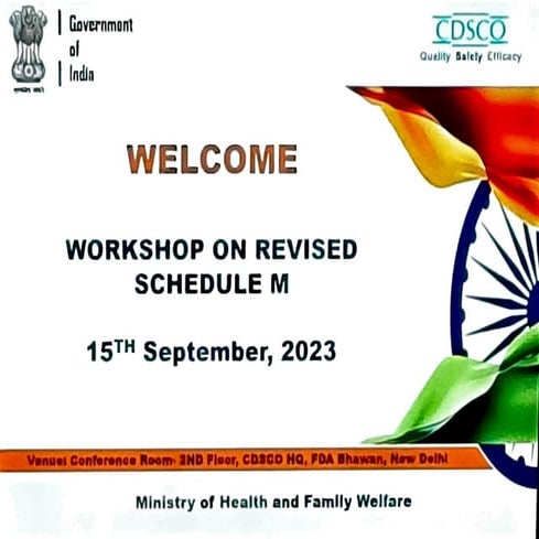 Revised Schedule M Introduction by CDSCO | PDF