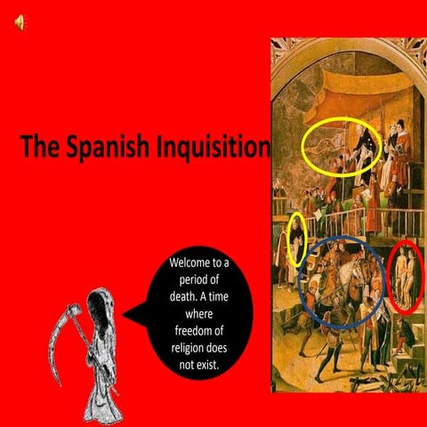 Student Work Sample: The Spanish Inquisition | PPTX