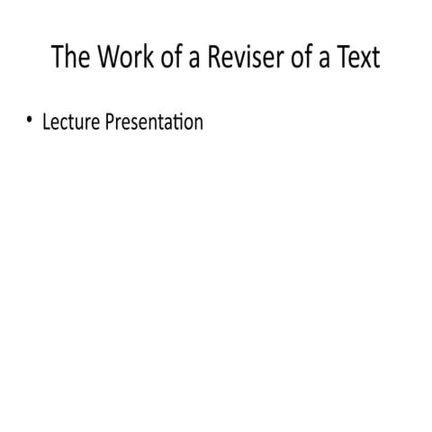 Comprehensive Guide to Text Revision: Enhancing Clarity and ...