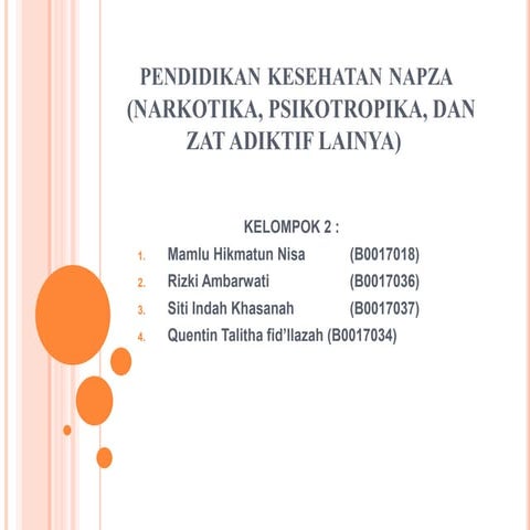NAPZA / NARKOBA | PPT