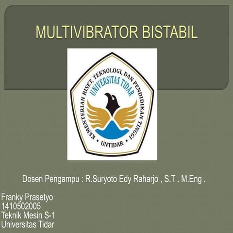 Multivibrator bistable. | PPTX