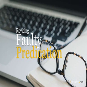 Revising faulty predication | PPT