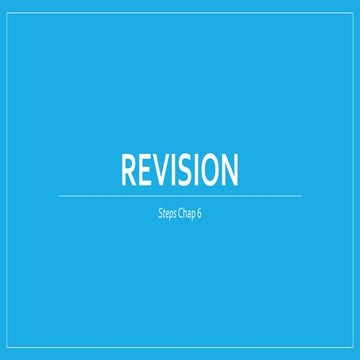 Revision | PPTX | Educational Assessment | Education