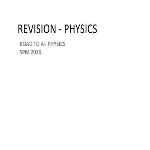 Revision physics | PPTX