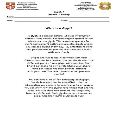 Reading: What is a Glyph? | DOCX