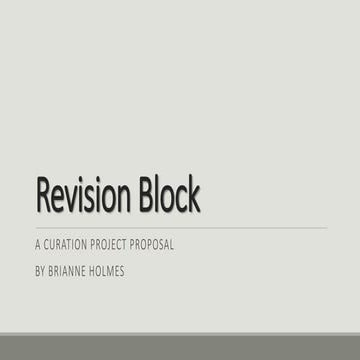 Revision Block | PPTX