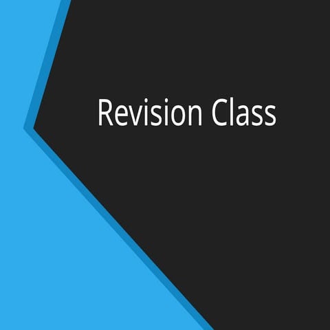 Revision Class 1 - Demand Analysis & Introduction | PPT