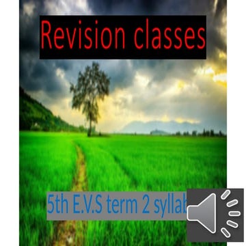 Revision work of class 5 EVS based on ncert textbook. | PPTX