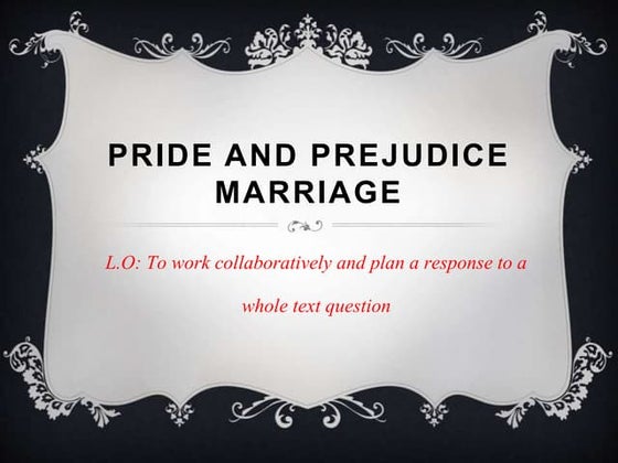 Pride and Prejudice: marriage | DOCX