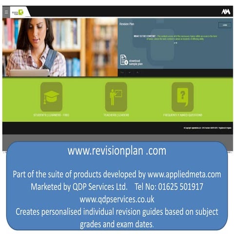 Revision plan power point | PPTX
