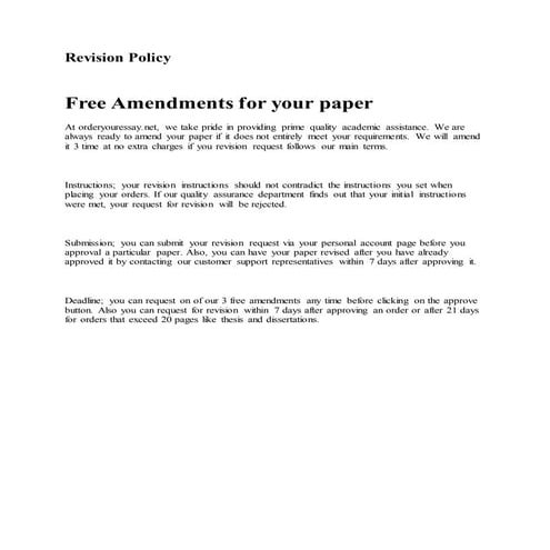 Revision policy | DOCX