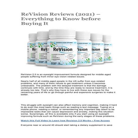 Revision- Advanced Vision Supplement | PDF