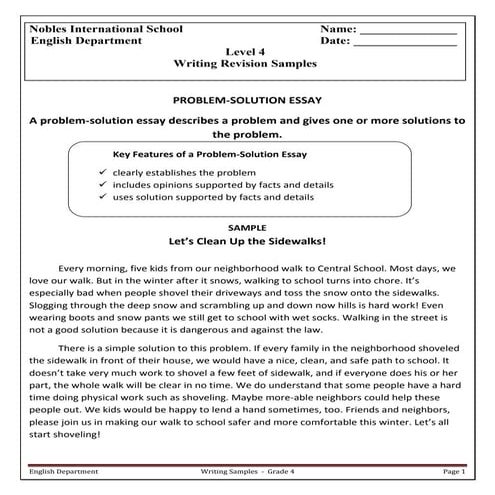 Revision sheet writing | PDF