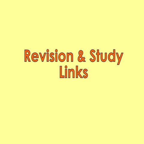 Revision & study links | PPT