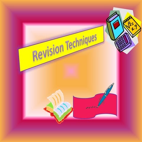 Revision techniques powerpoint | PPTX