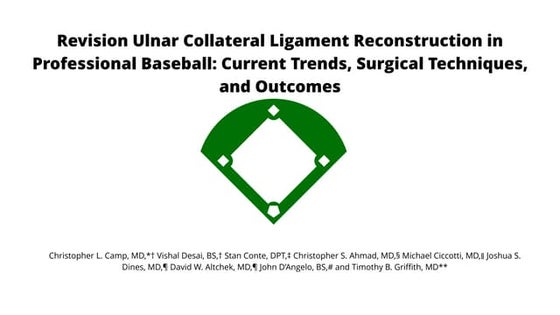 History of Tommy John Surgery | PPTX